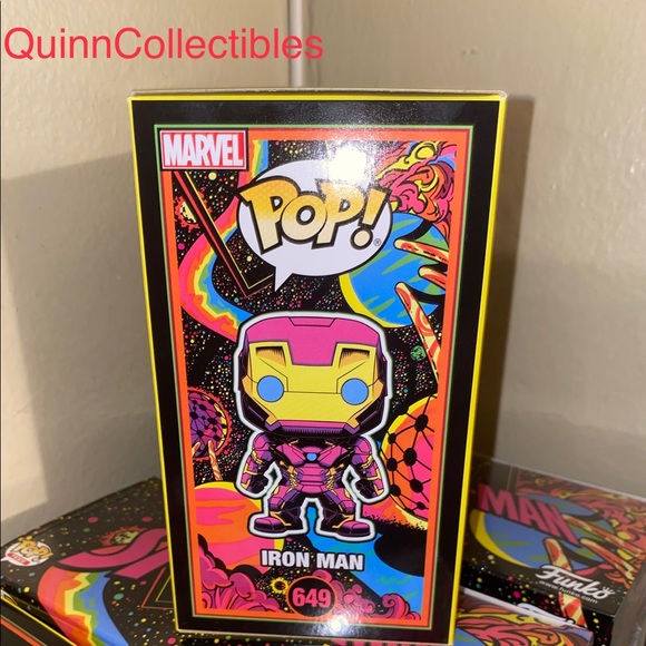 Funko | Other | Funko Pop Marvel Black Light Neon Iron Man Target ...